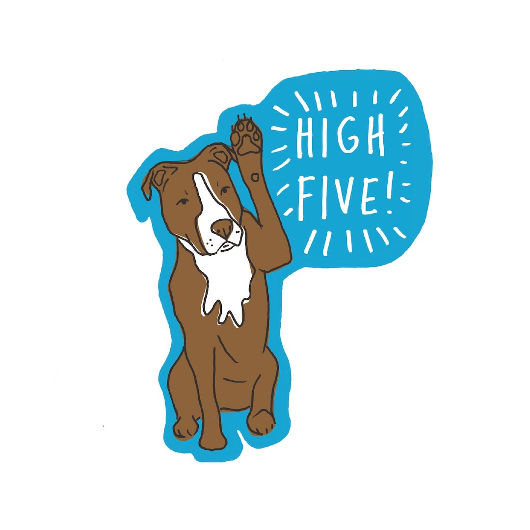 High Five Sticker - Etsy