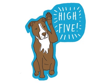 High Five Sticker | Etsy