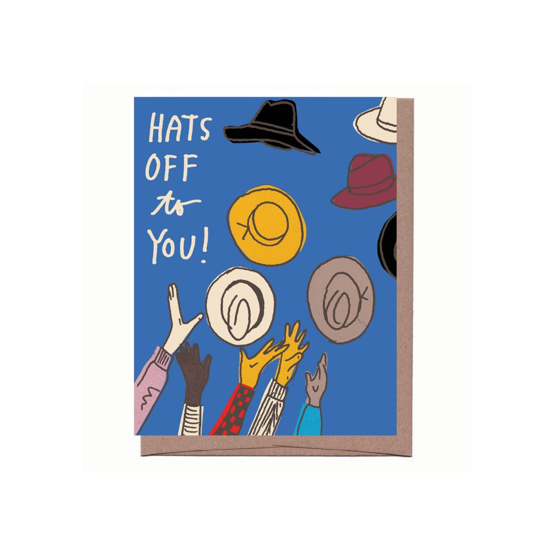 Hats off Card - Etsy