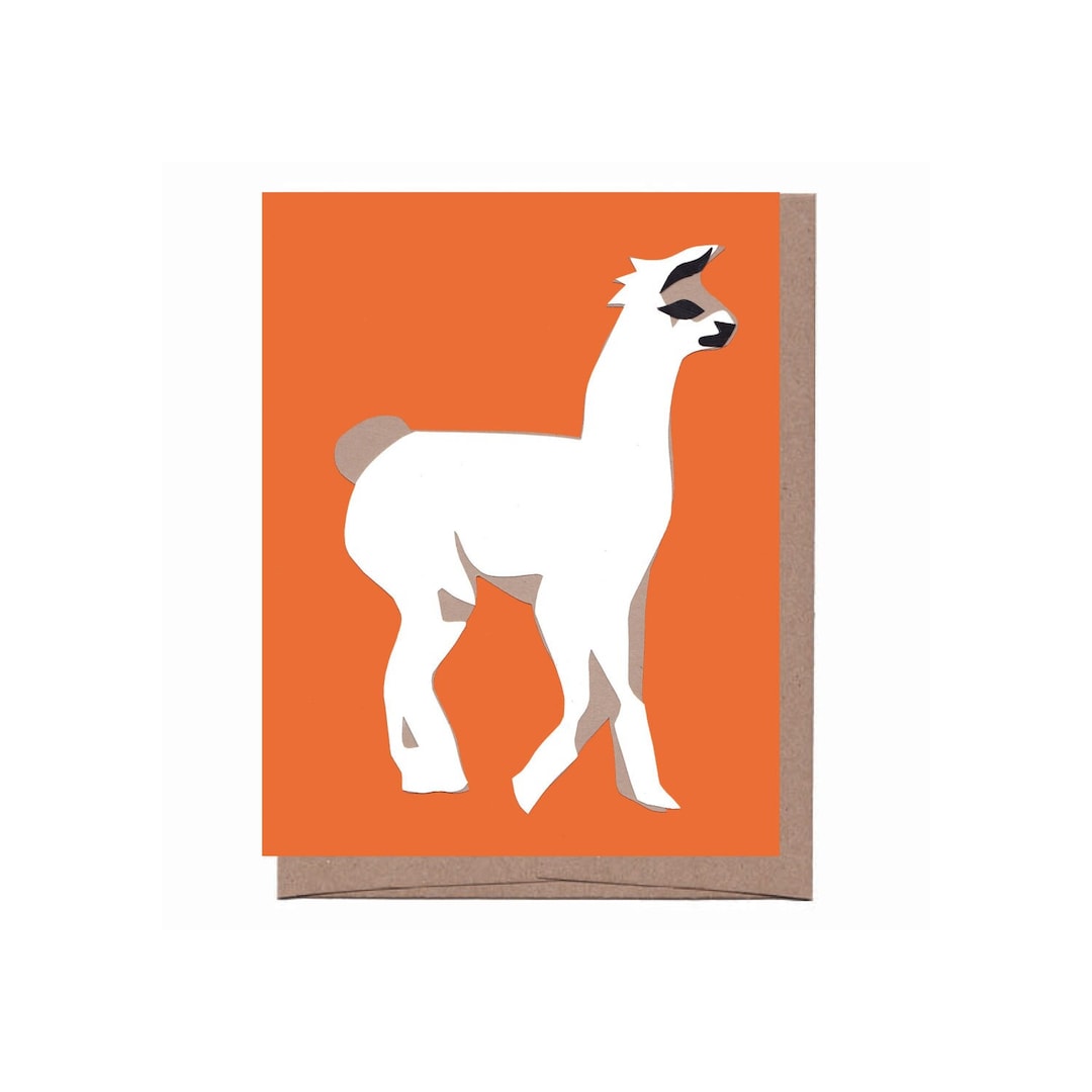 Llama Card - Etsy