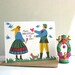 Folk Anniversary Card - Etsy