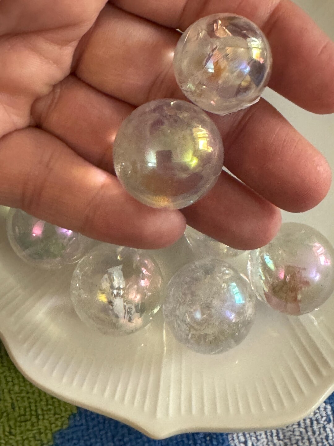 Rainbows! Angel Aura Quartz Mini Spheres - Etsy