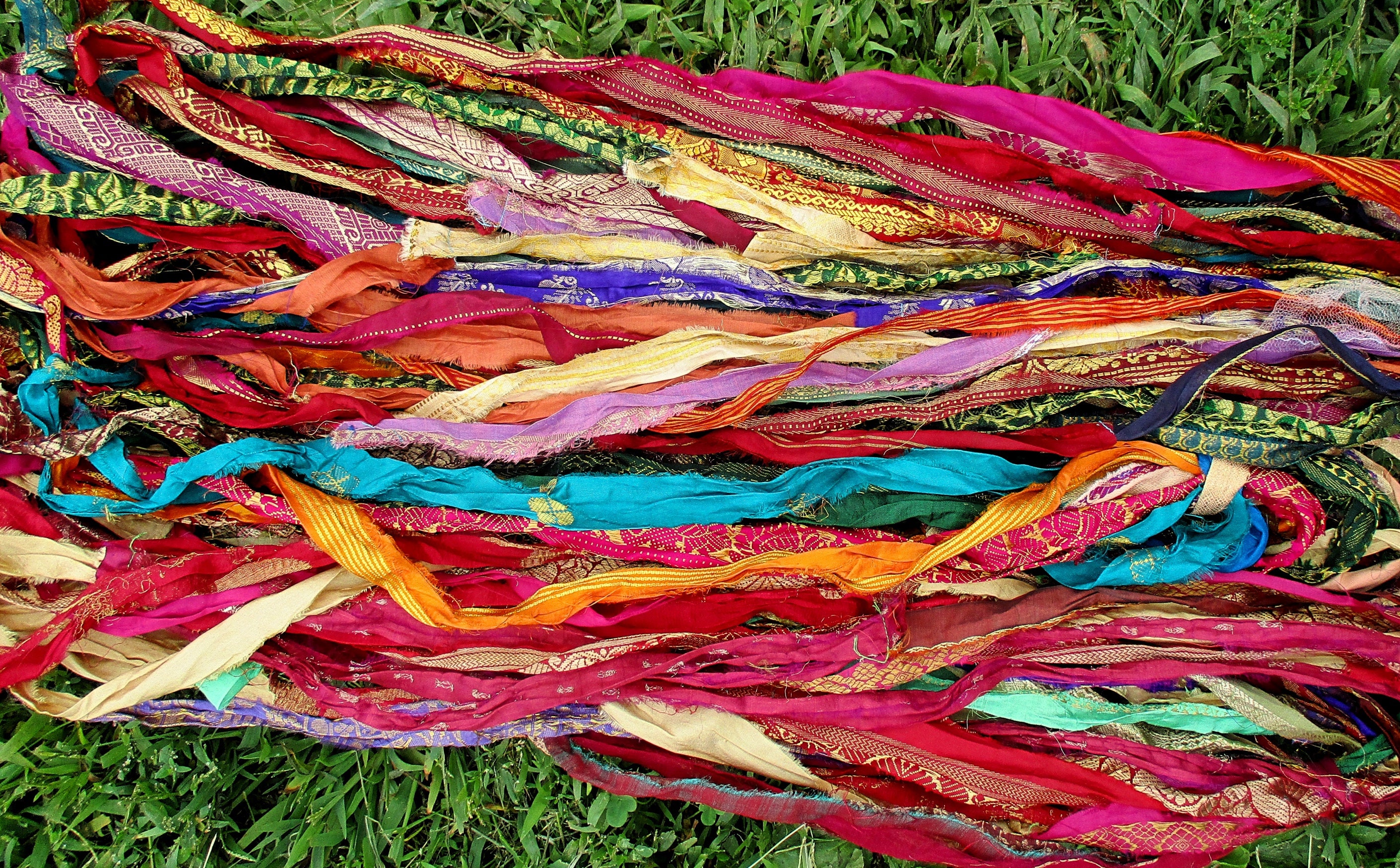 Gorgeous Brocade Persian Bazaar Recycled Sari Silk Ribbon 5 | Etsy