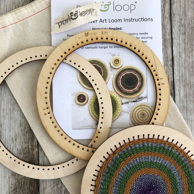 Fun in the Round Weaving Looms All Sizes or Nest of All Made in USA ...