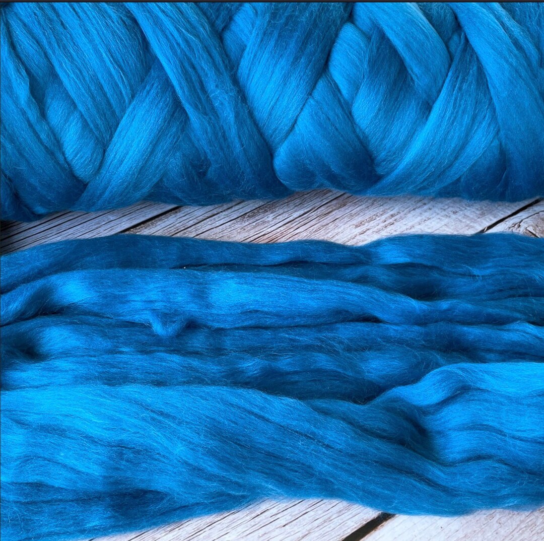 Extra Soft Sapphire Jewel Toned Blue Merino/silk DHG SUPERFAST SHIPPING ...