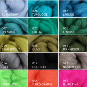 Ashford Corriedale Wool Roving Soft Gorgeous Colors Cruelty Free ...