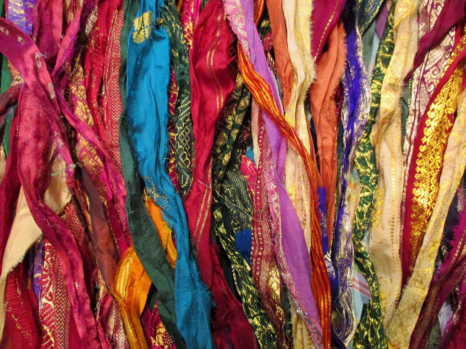 Gorgeous Brocade Persian Bazaar Recycled Sari Silk Ribbon 5 - Etsy