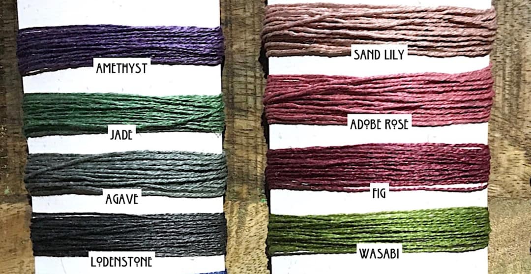 Fabulous Entwined Linen Yarn Organic Cones (GOTS) Gorgeous Colors ...
