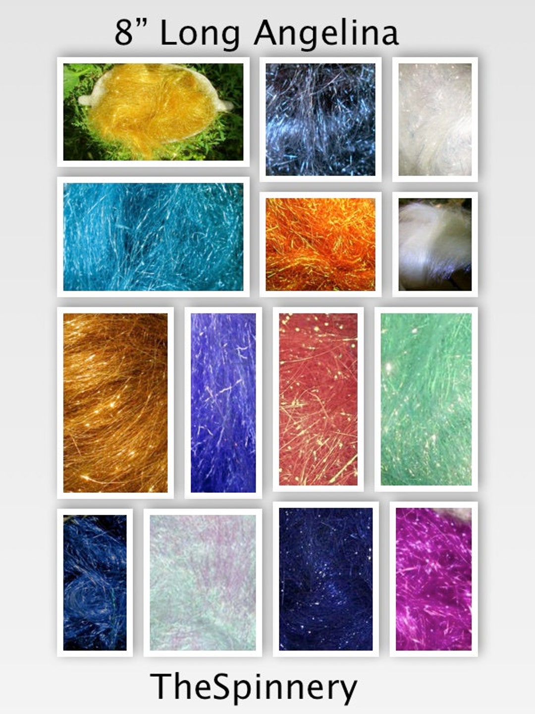 8" Long Staple Angelina Fiber Spinning Felting Blending You Choose ...