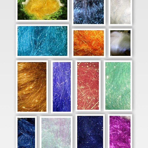 8 Long Staple Angelina Fiber Spinning Felting Blending | Etsy