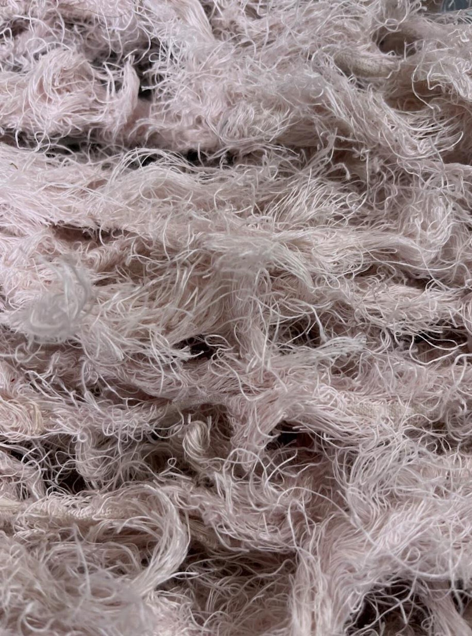 Lightest Pink Extra Fuzzy Ultimate Texture Eyelash 100% Linen Novelty ...