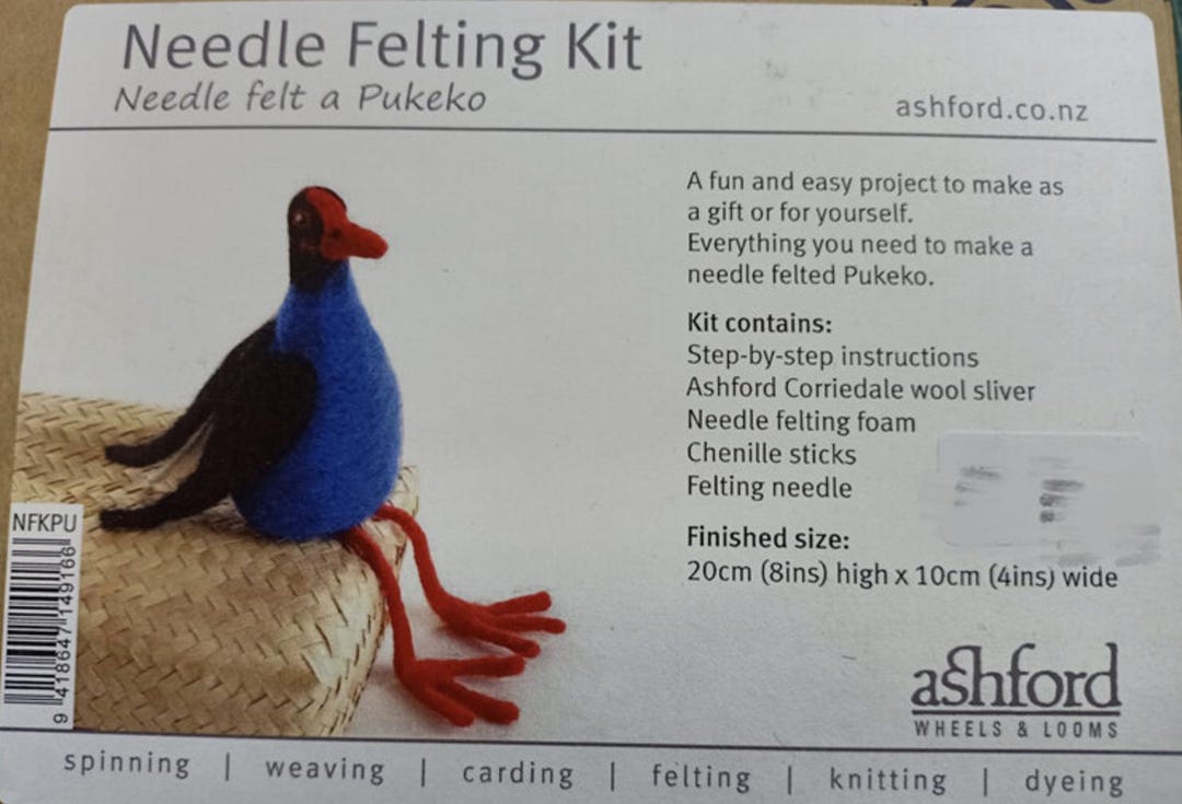 New Zealand Pukeko Bird Needle Felting Kits Accent Decor SUPERFAST ...