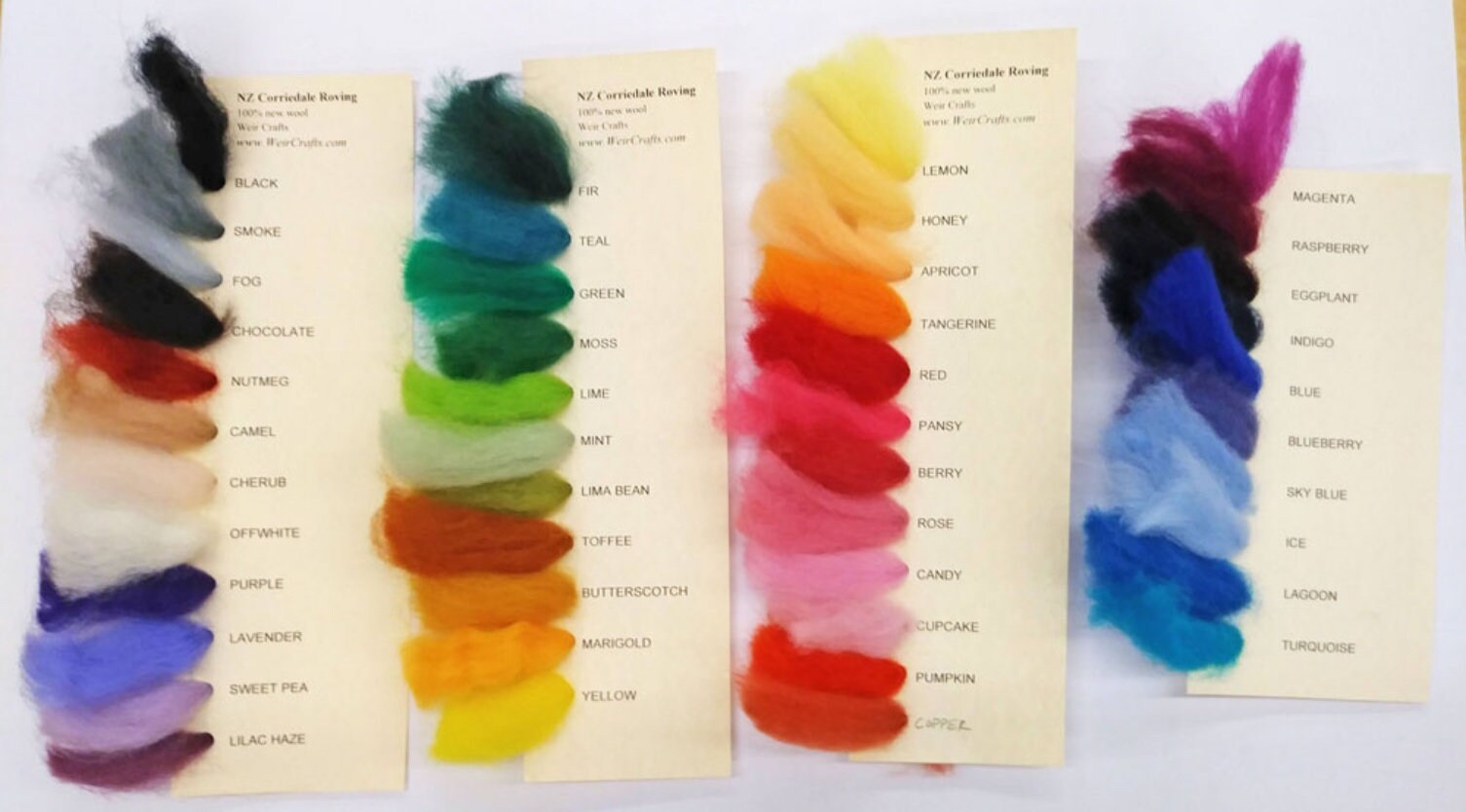 Ashford Corriedale Wool Roving Soft Gorgeous Colors Cruelty | Etsy