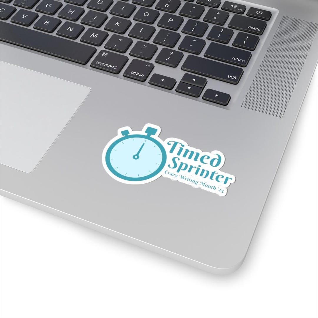Crazy Writing Month Timed Sprinter Kiss-cut Sticker - Etsy