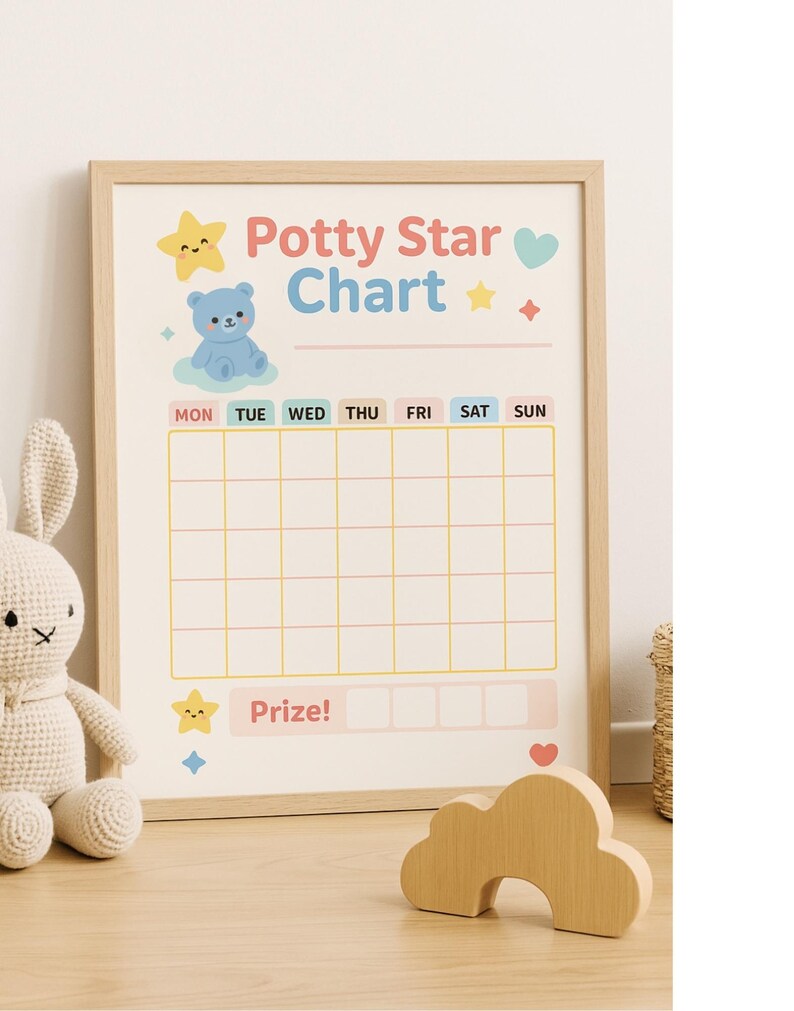 Potty Training Success Kit – Printable Visual Routine, Reward Chart ...