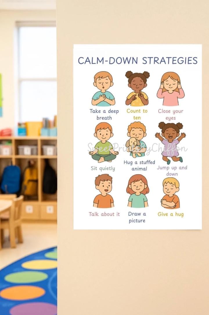 Calm-down Strategies Poster: Emotional Regulation Chart for Toddlers ...