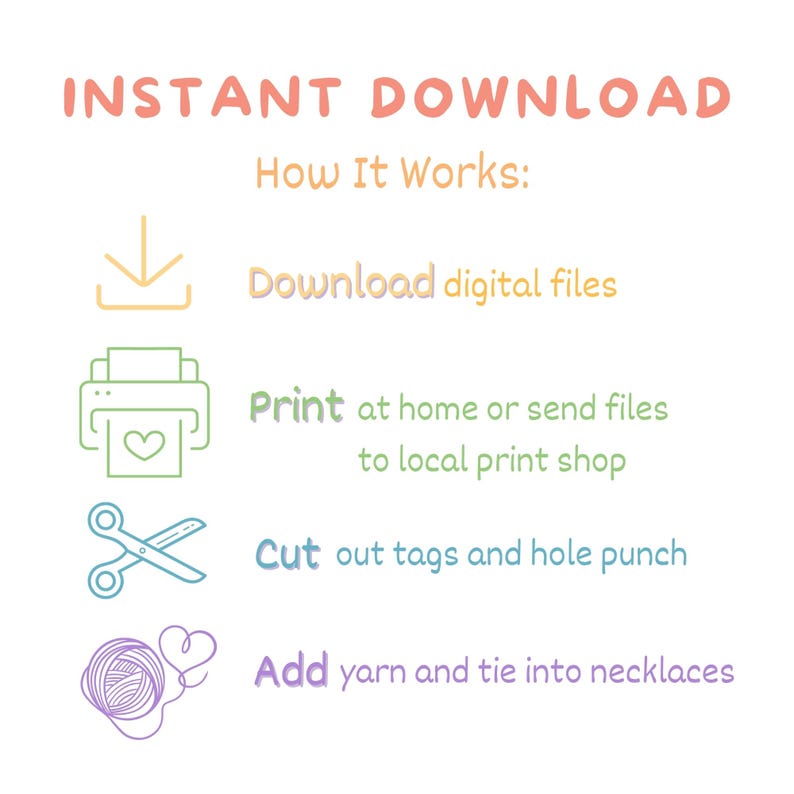 Classroom Helper Necklaces – Printable Job Tags for Preschool ...