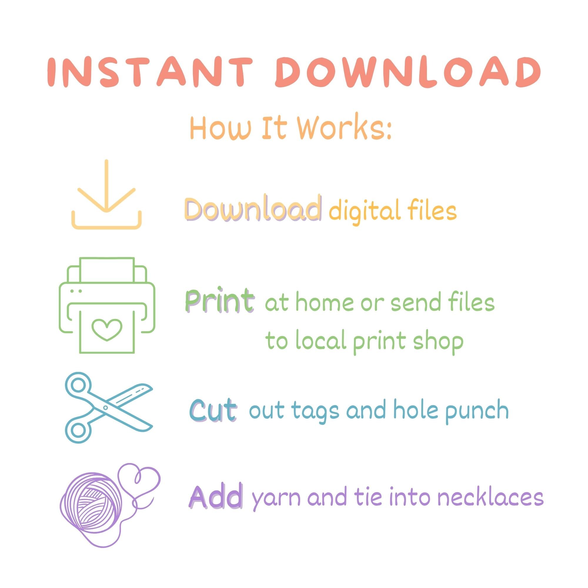 Classroom Helper Necklaces – Printable Job Tags for Preschool ...