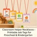 Classroom Helper Necklaces – Printable Job Tags for Preschool ...
