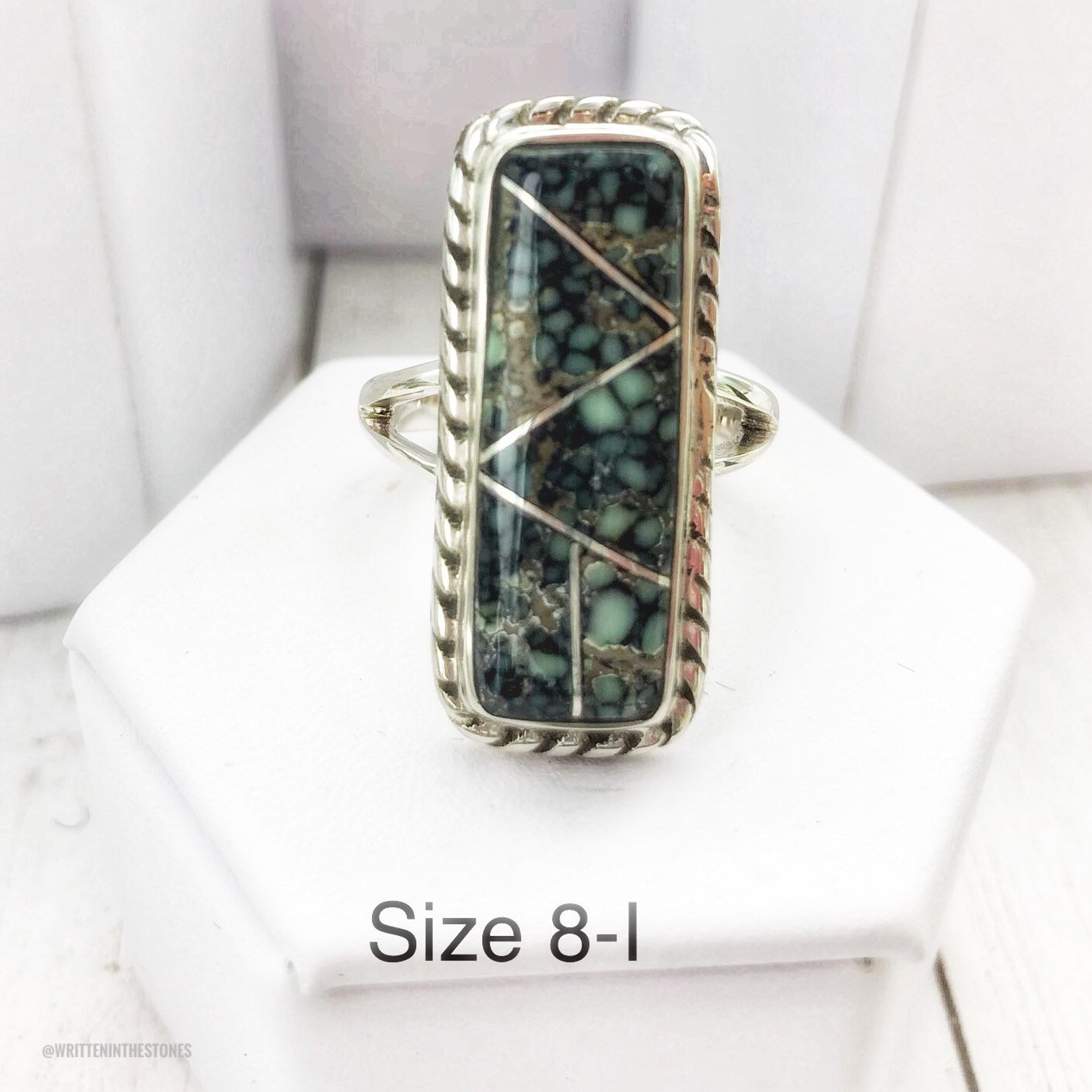 Think Outside the Box Poseidon Variscite Ring | Statement Ring | Gift ...