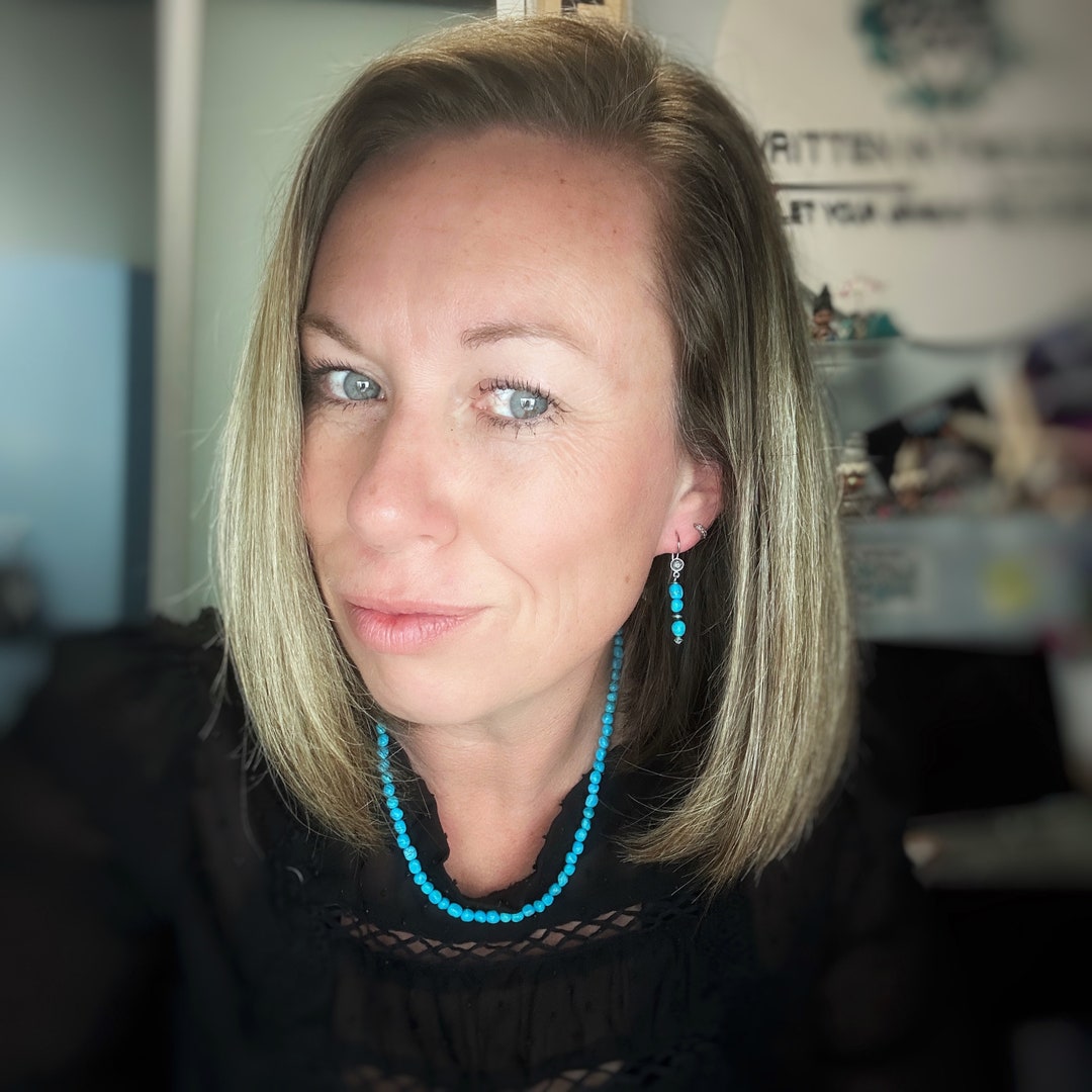 Blue Ridge Nugget Necklace and Earring Set Turquoise Nugget Necklace ...