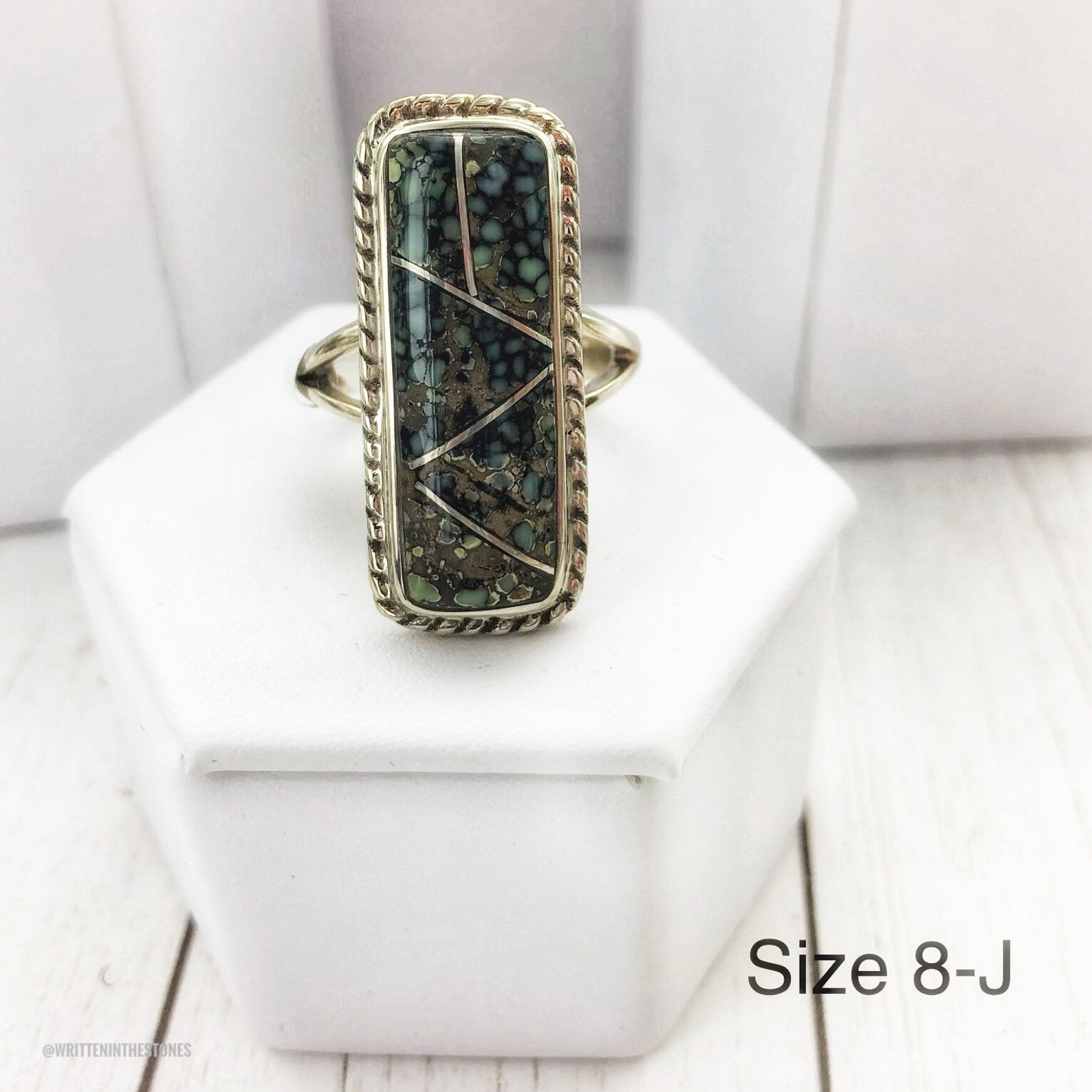 Think Outside the Box Poseidon Variscite Ring | Statement Ring | Gift ...