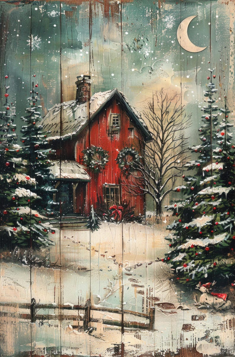Rice Paper for Decoupage With a Christmas Theme in A4 and A3 Sizes ...