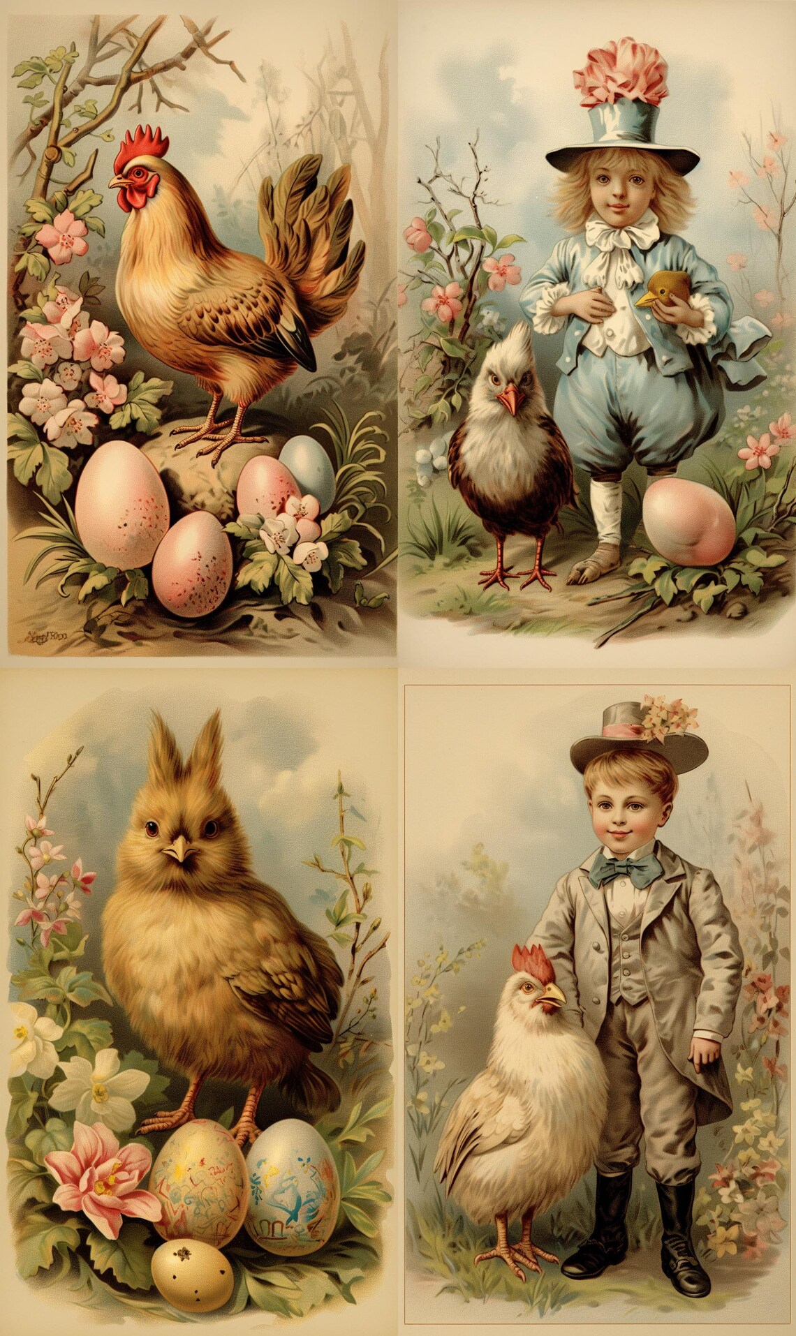 Set 6 Sheets Decoupage Rice Paper Size A4 Unique Easter Theme Rice ...