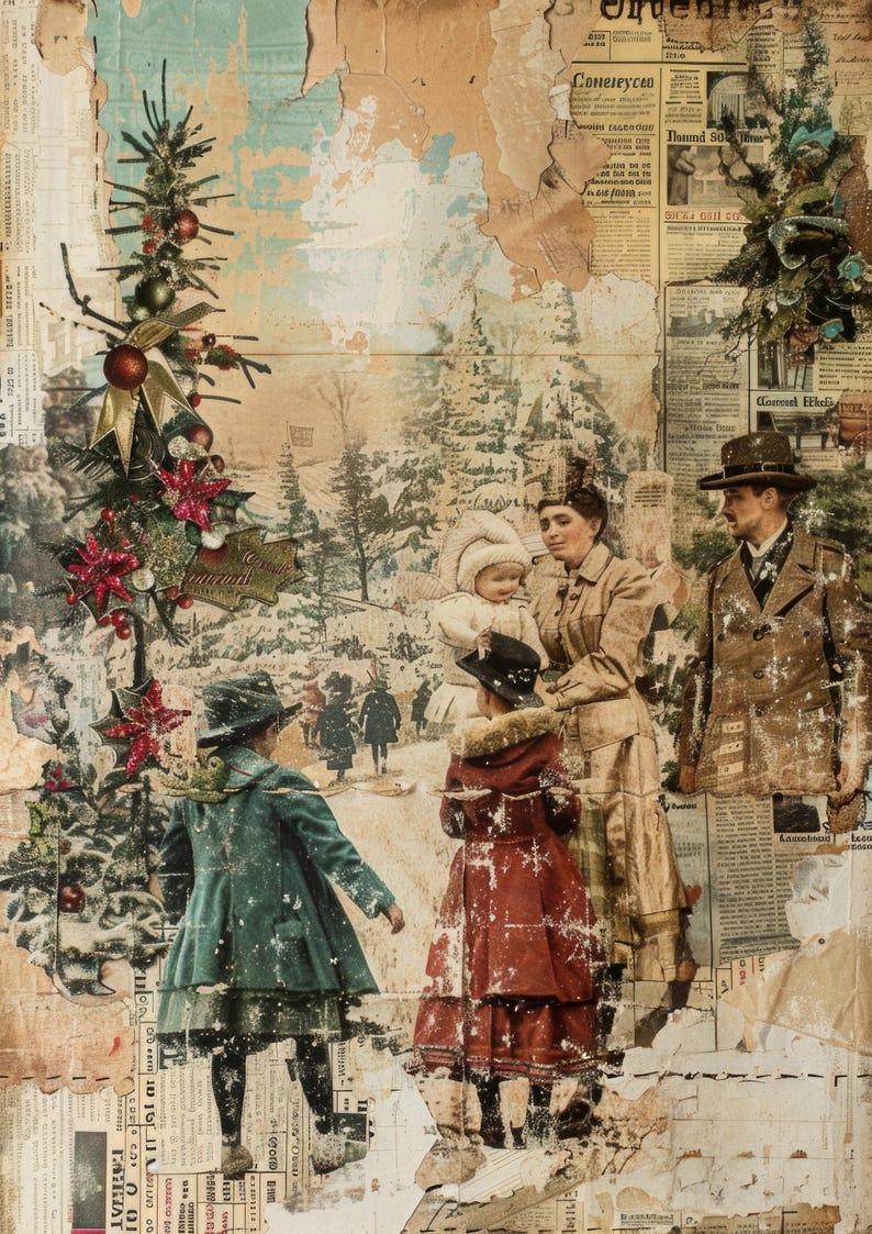 Rice Paper for Decoupage With a Christmas Theme in A4 and A3 Sizes ...