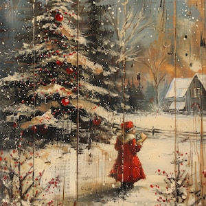 Rice Paper for Decoupage With a Christmas Theme in A4 and A3 Sizes ...