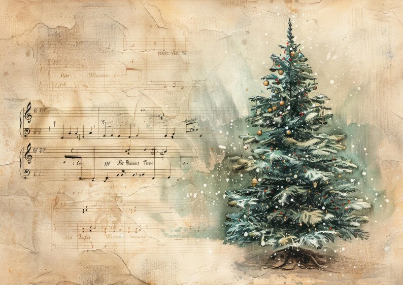 Rice Paper for Decoupage With a Christmas Theme in A4 and A3 Sizes ...