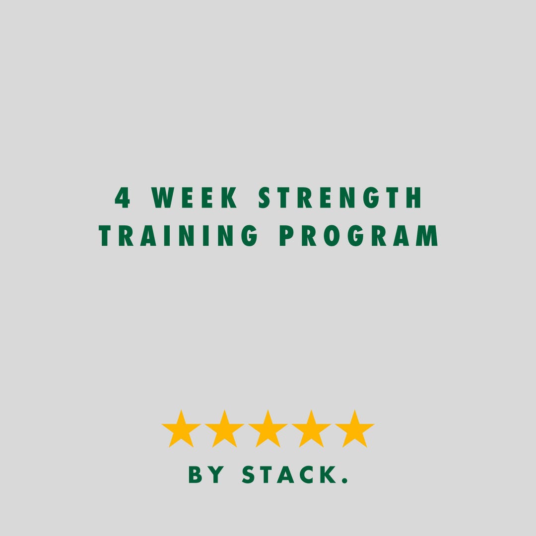 New! 4 Week Strength Training Program - Etsy
