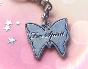 Free Spirit Keychain | Etsy
