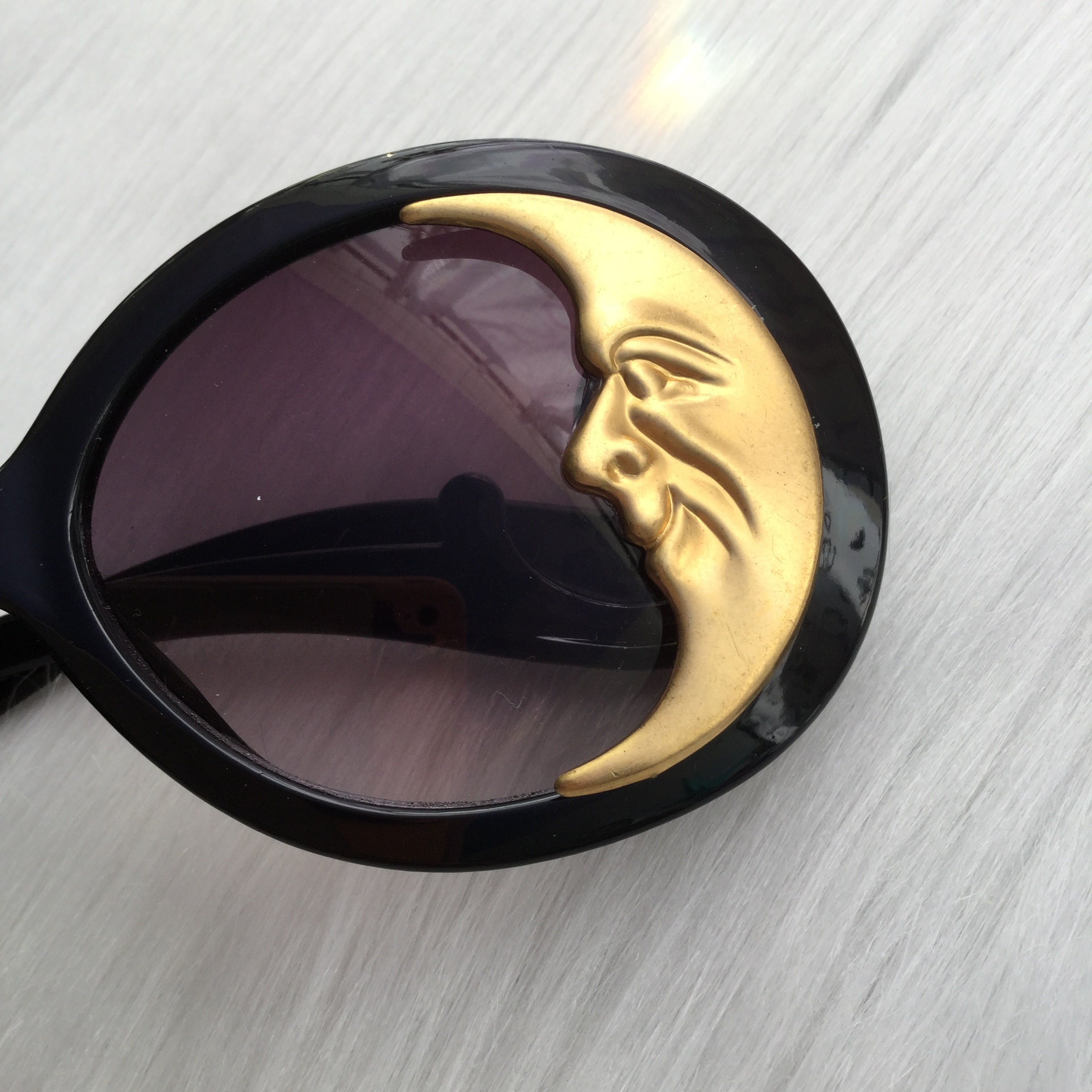 Moon And Star Sunglasses Vintage Style Oversized Sunglasses Etsy