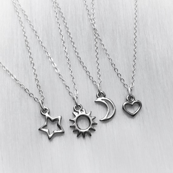 Sun moon stars necklace store