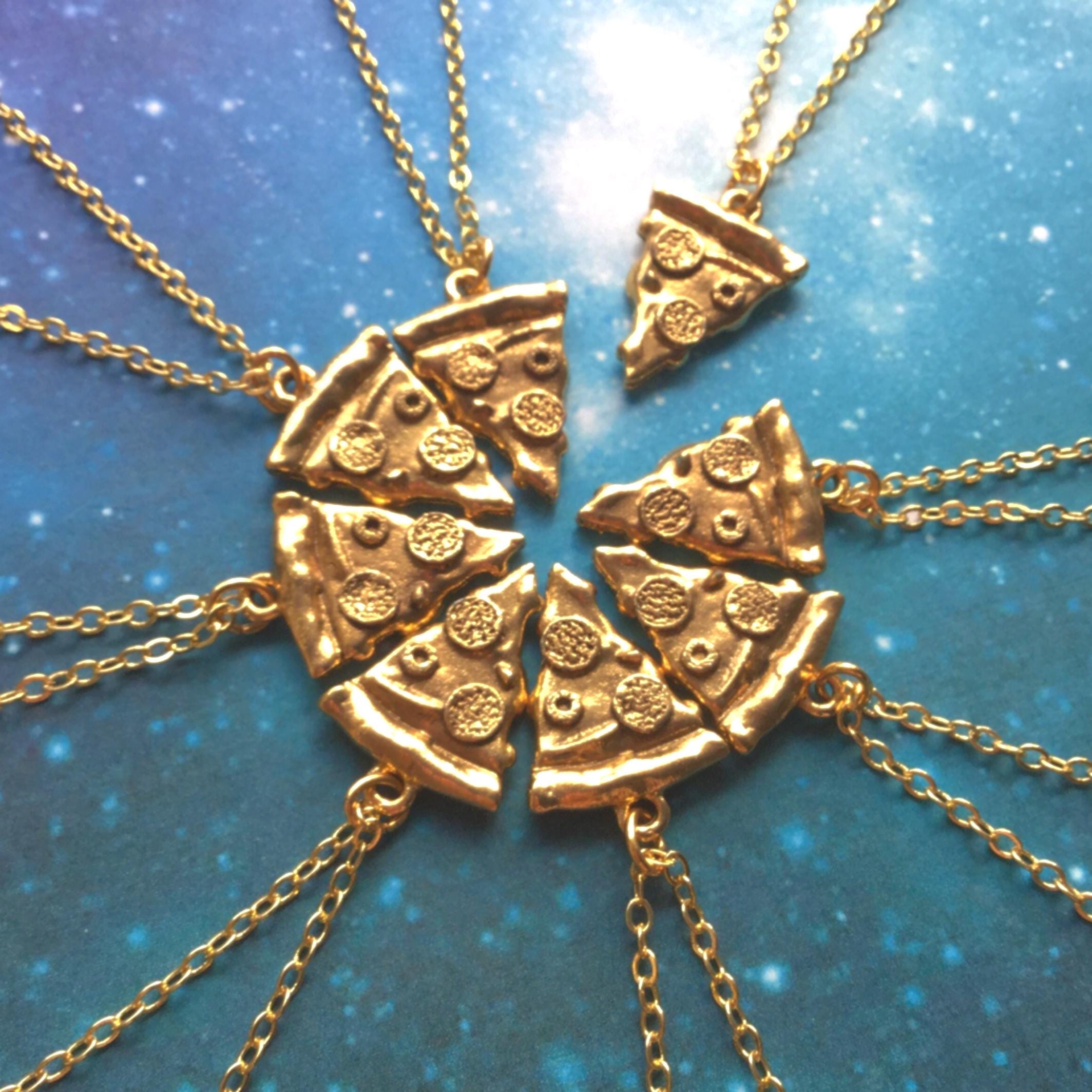 Gold Pizza Slice Necklace - Etsy Canada