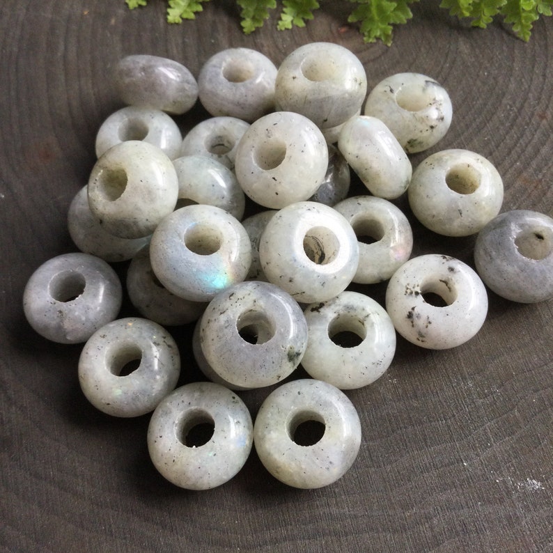 Gemstone Hair Beads Loc Beads Dreadbeads Set 4 Pcs You - Etsy