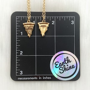 Gold Pizza Slice Necklace - Choose Your Number of Slices - Etsy