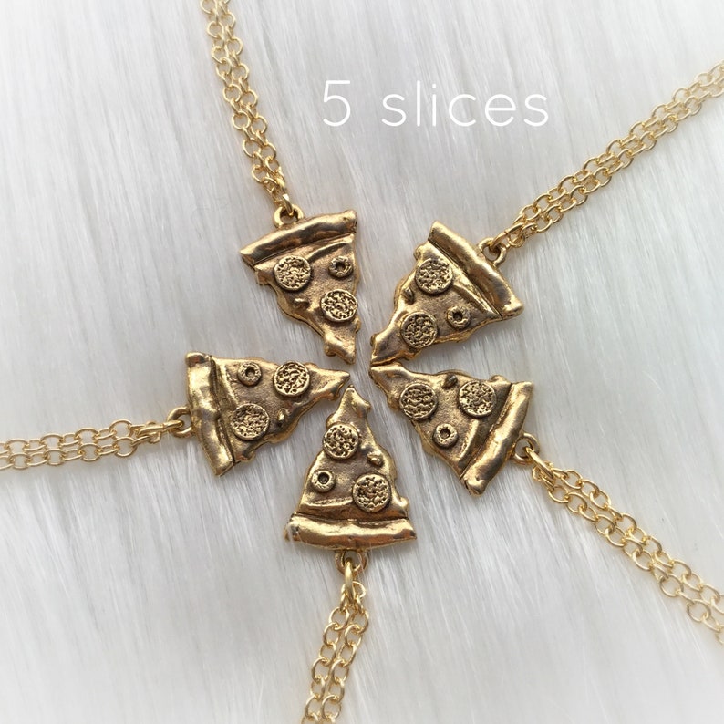 Gold Pizza Slice Necklace - Etsy Canada