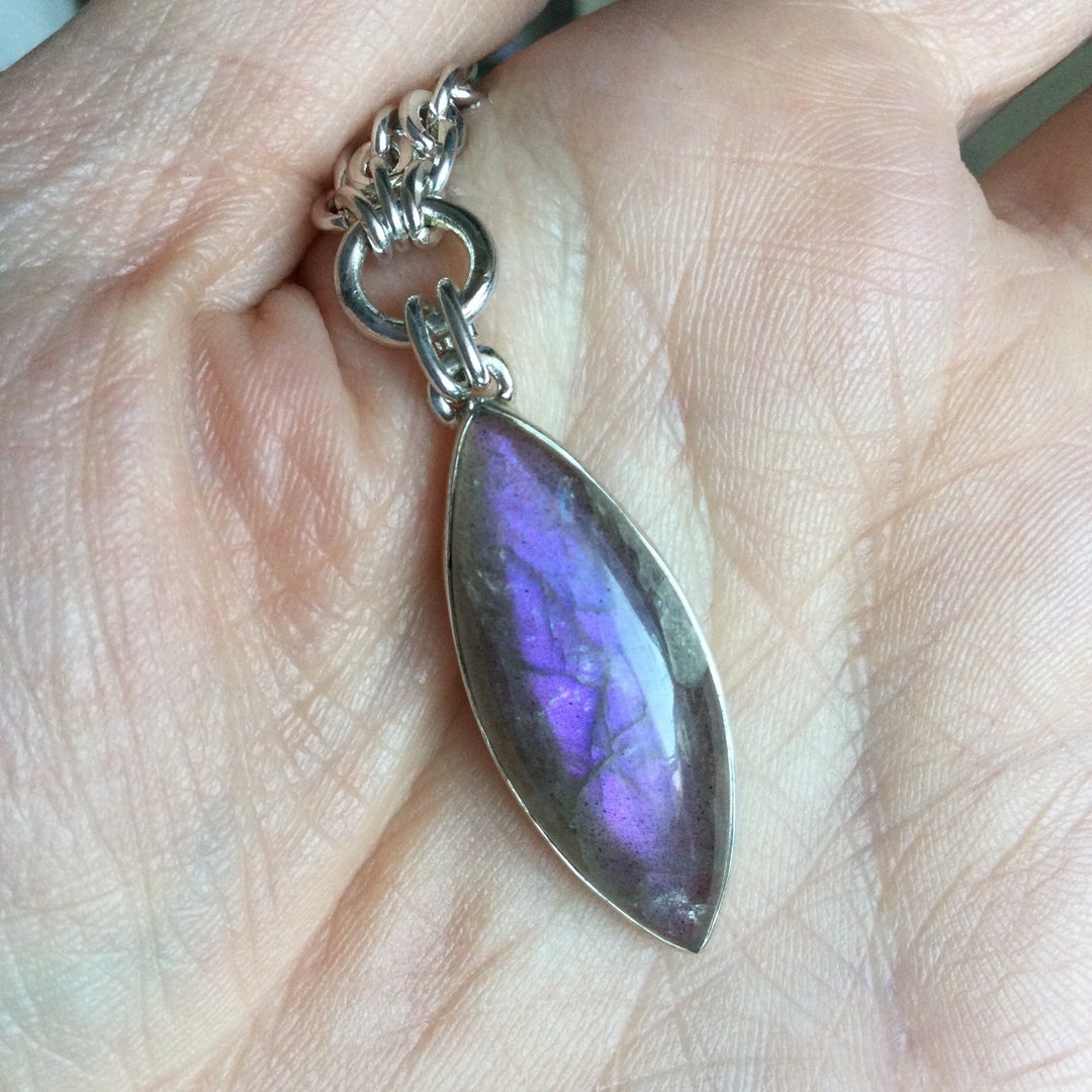 Purple Labradorite Head Chain, Circlet, Violet Flame Priestess ...