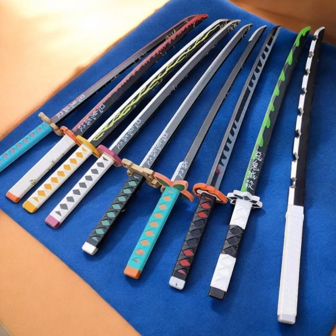72cm Demon Slayer Katana – PU Foam Anime Sword Prop for Cosplay ...