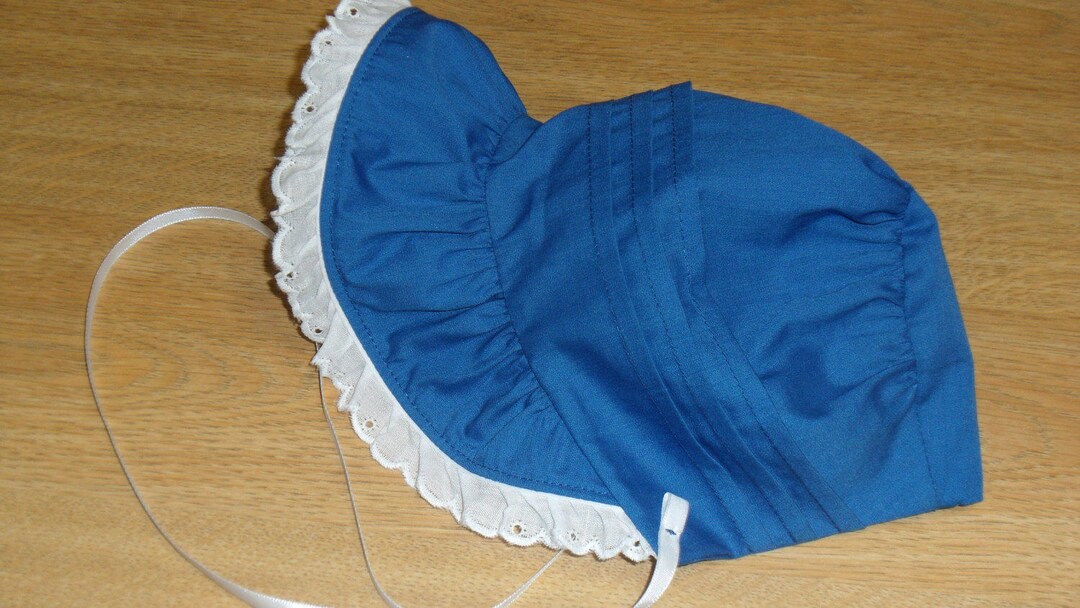 Baby Bonnet-newborn-boy-navy Blue-handmade - Etsy