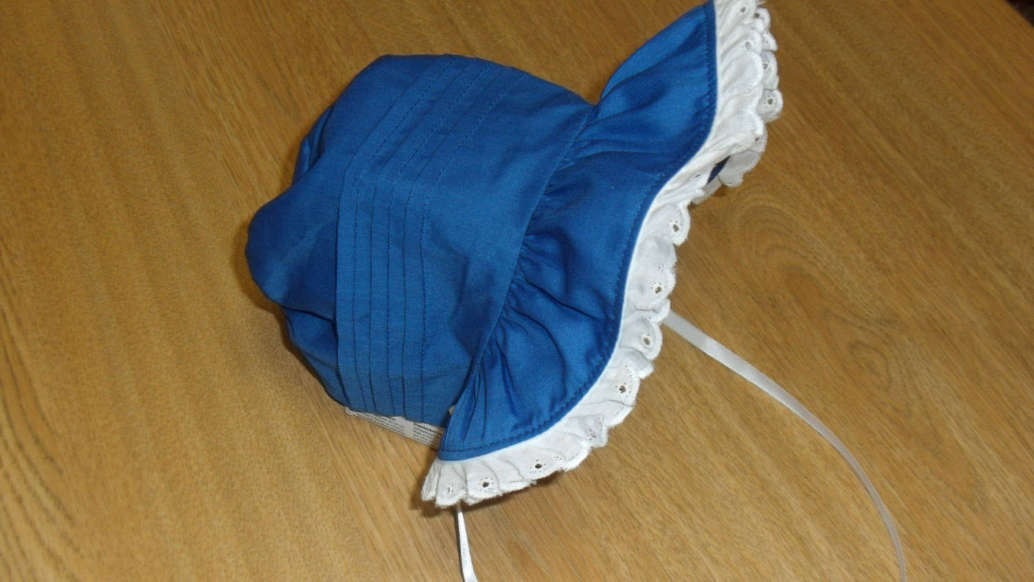 Baby Bonnet-newborn-boy-navy Blue-handmade - Etsy