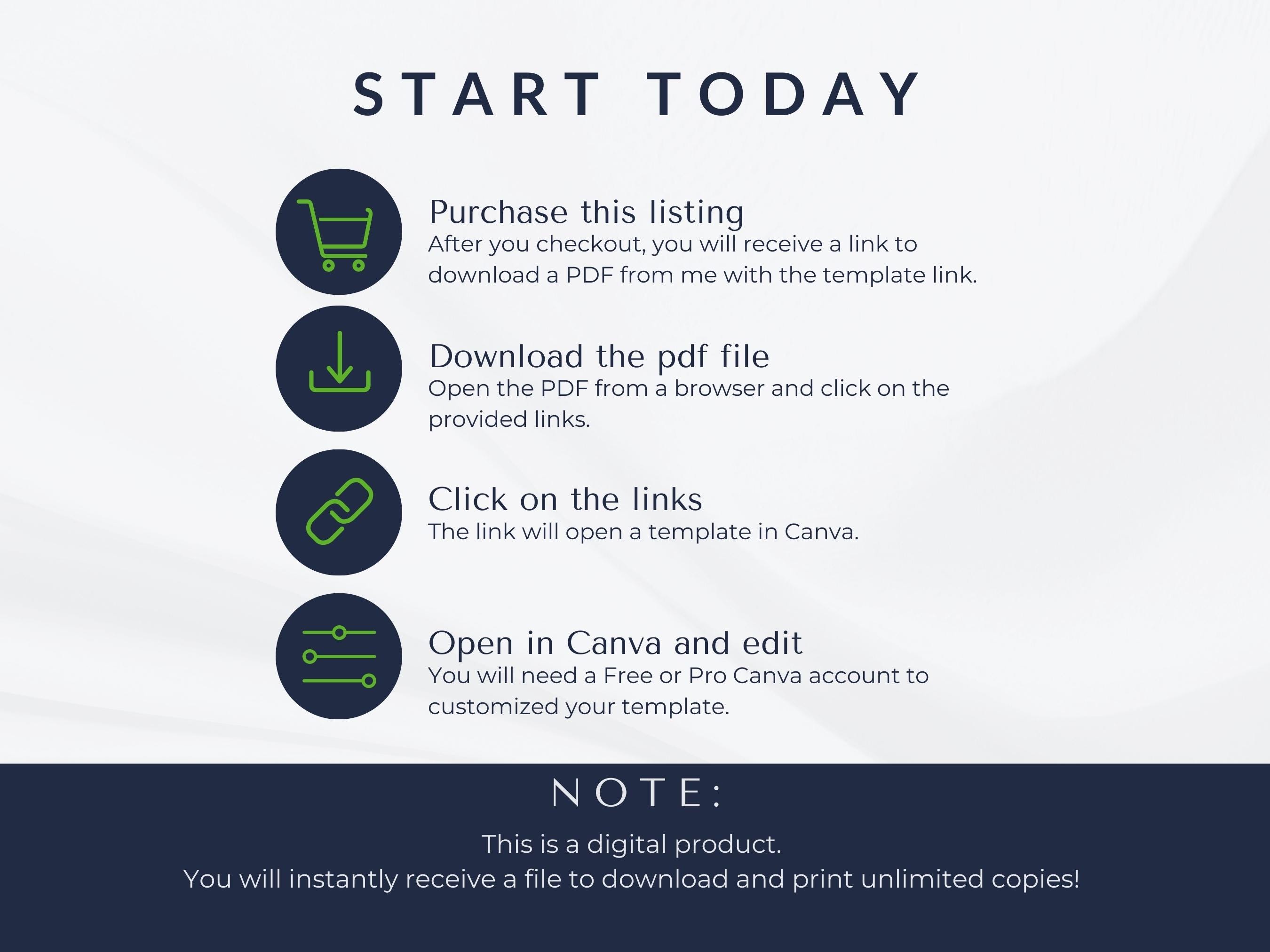 Small Engine Repair Shop Flyer Marketing Bundle | Customizable Canva ...