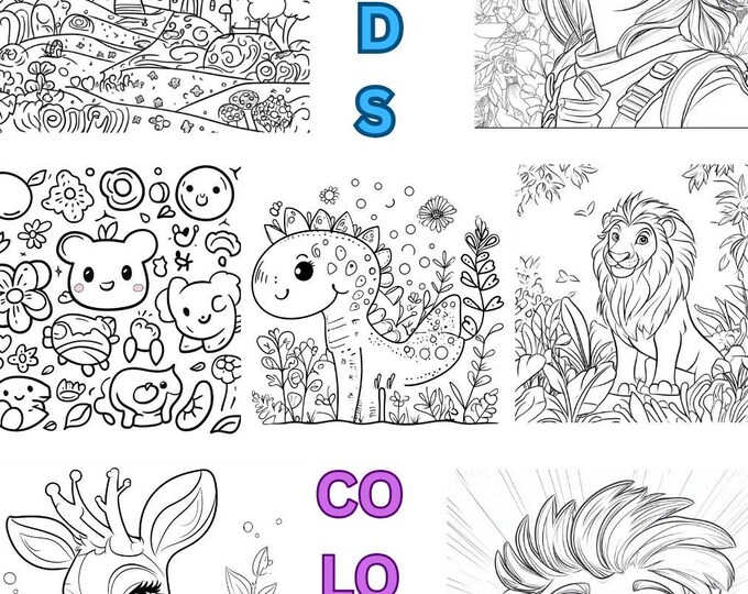 Nature-inspired Coloring Page - Printable PNG | Relaxing Scenery of ...