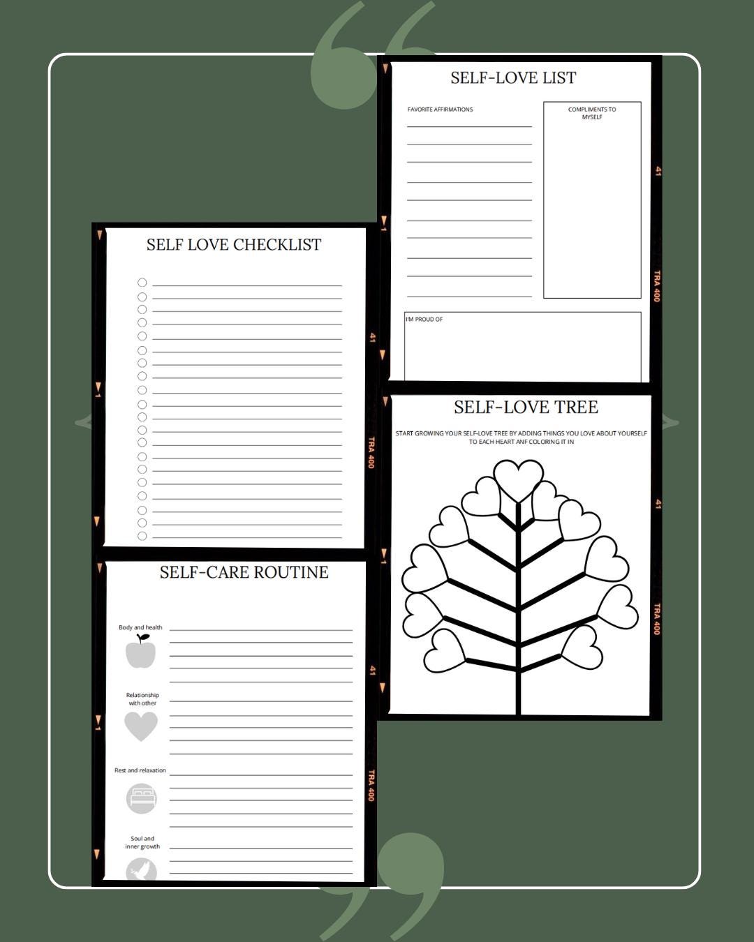 Self-love Workbook and Planner | Build Confidence & Positivity ...