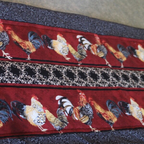 Rooster Table Runner - Etsy