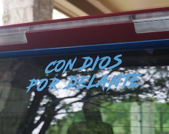 Dios Por Delante Decal - Etsy