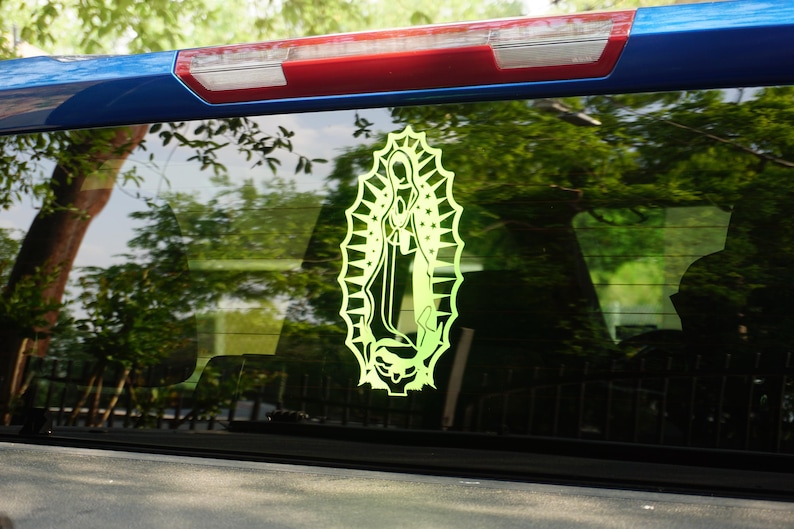 Virgin Mary Car Decal | Faith-inspired Vinyl Sticker - Etsy