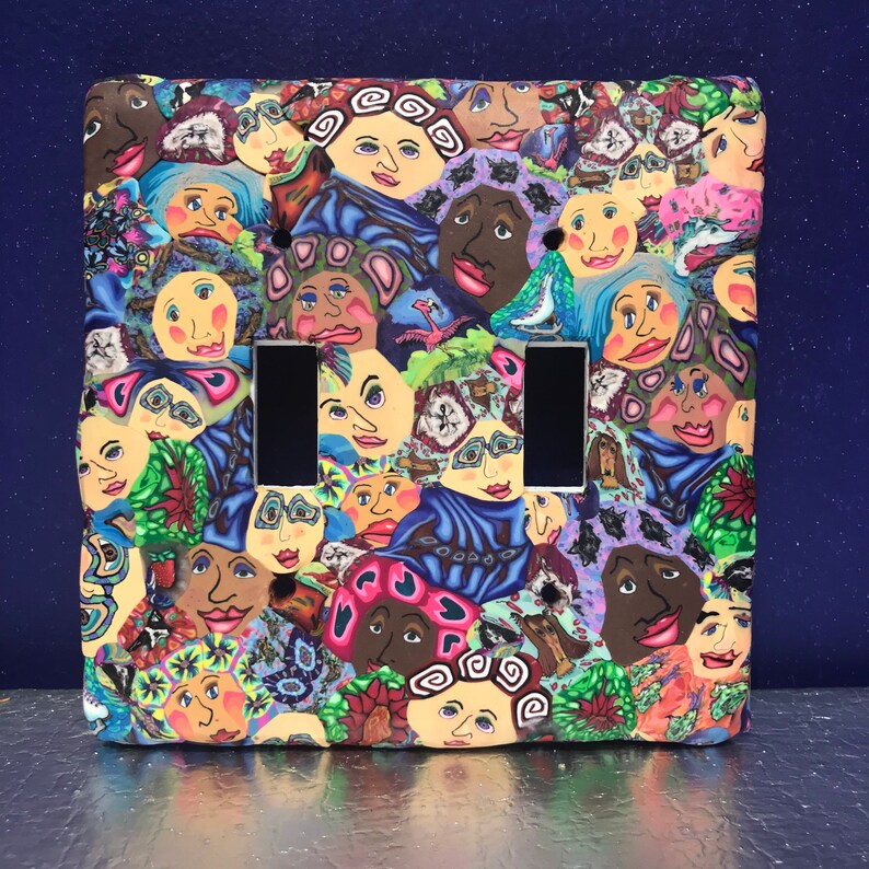 Switch Plate Cover Faces Made to Order | Etsy
